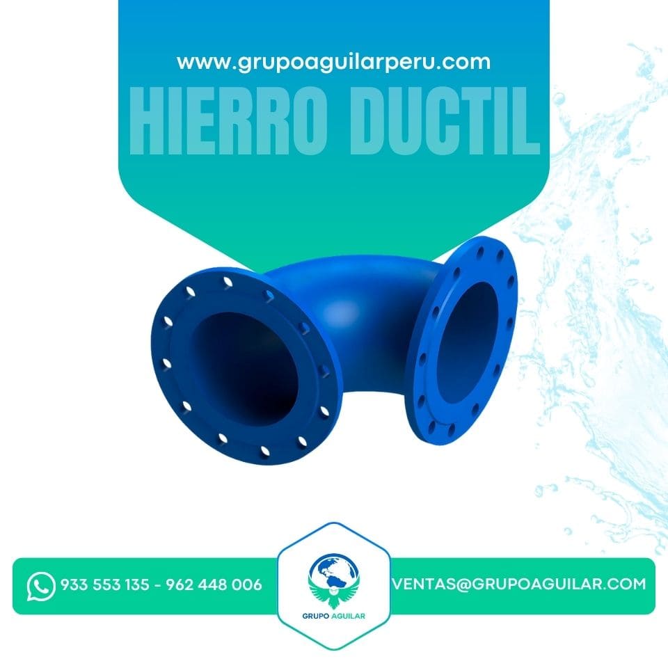 Codo 90° Bridado de Hierro Dúctil AZUL – Grupo Aguilar